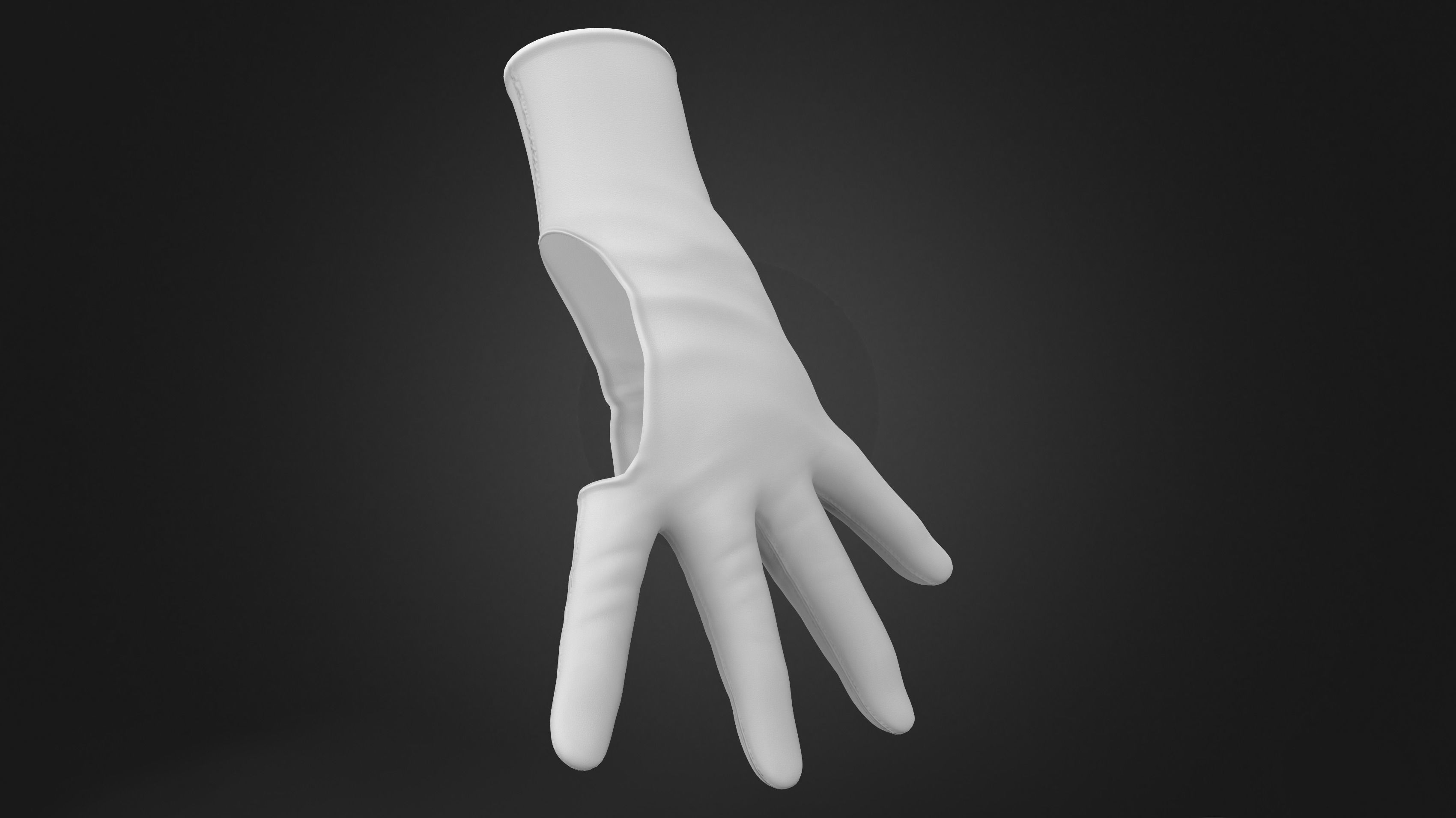 3D model Thumbless Sci-Fi Gloves VR / AR / low-poly | CGTrader