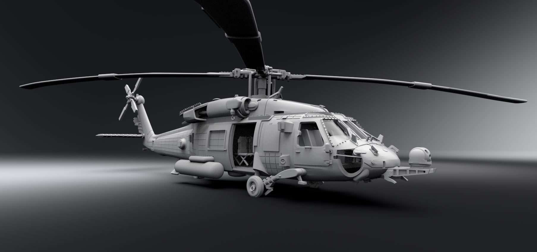 HH 60H RescueHawk Scale model 3D model 3D printable | CGTrader