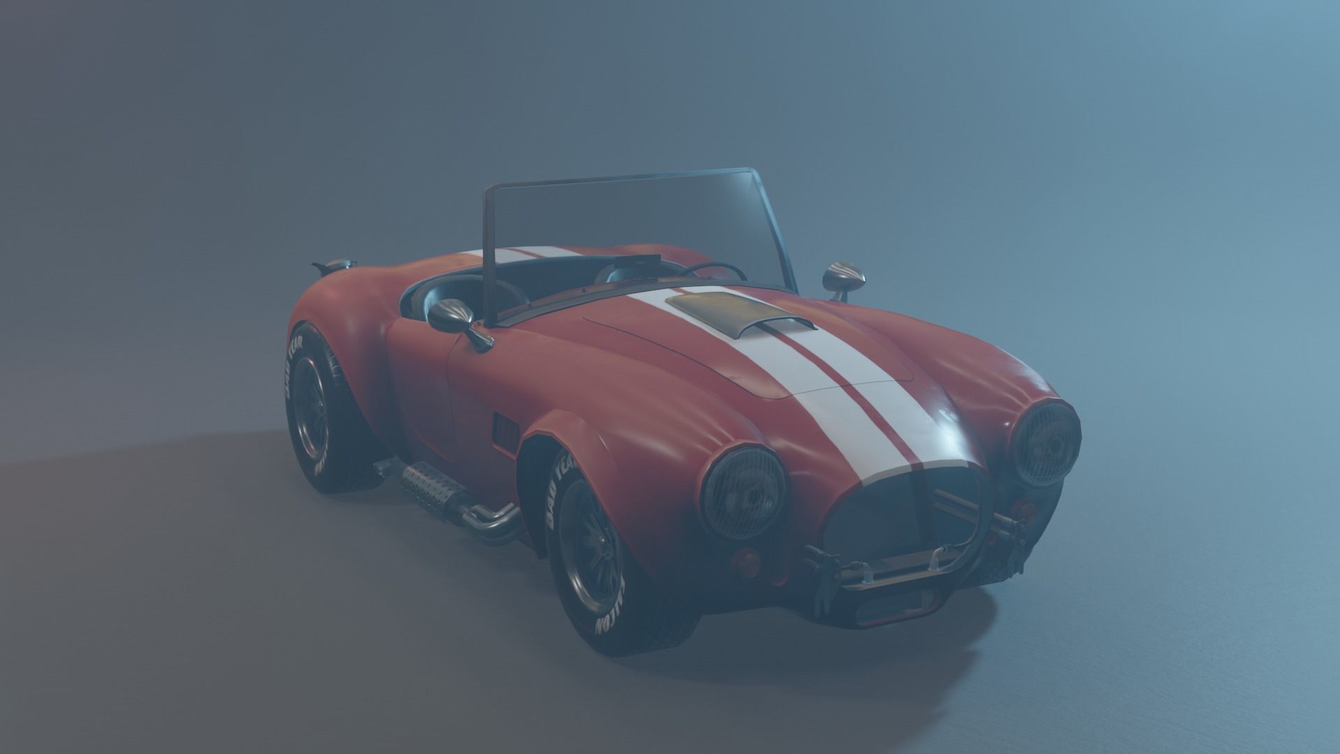 3D model Low poly Ac cobra car VR / AR / low-poly | CGTrader