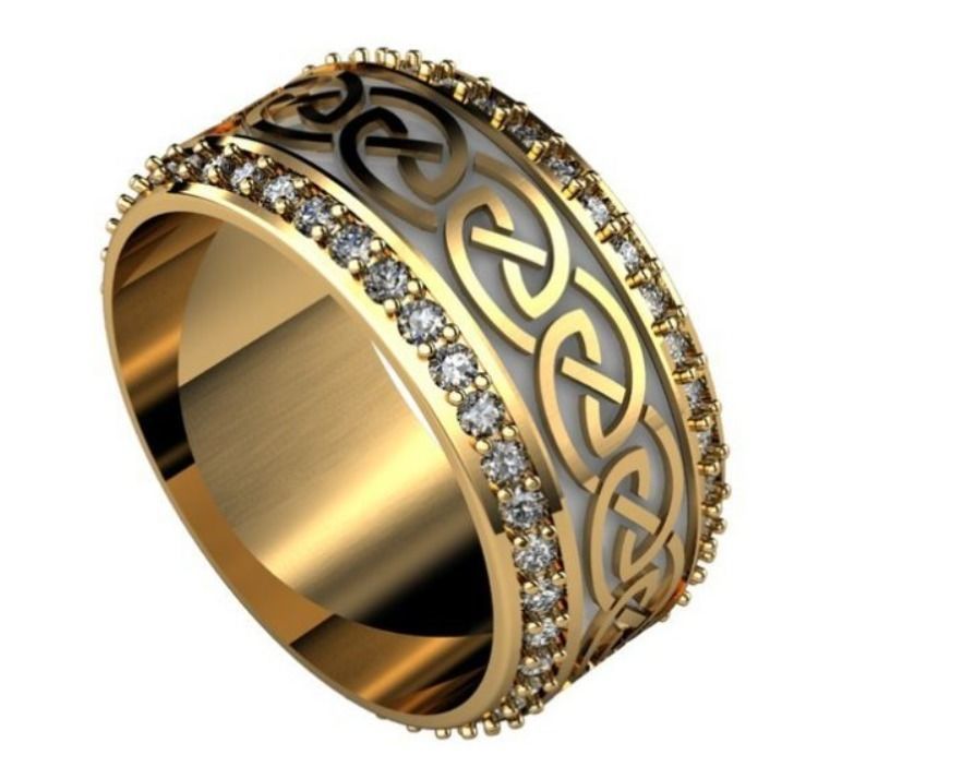 Wedding Ring Jewellery 3D Model 3D model 3D printable | CGTrader