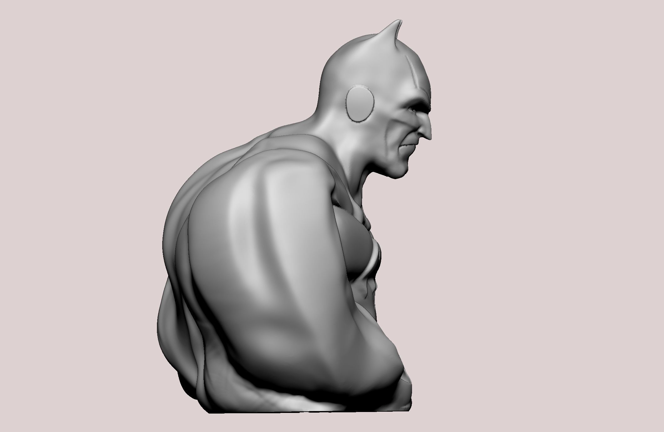 Batman statue 3D model 3D printable | CGTrader