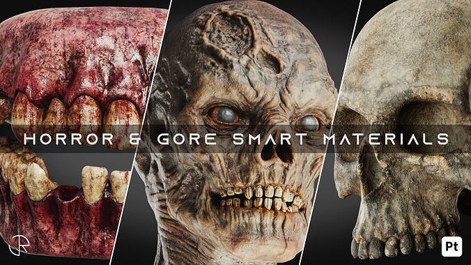 Horror and Gore Smart Materials for Substance 3d Painter Vol 01 Texture ...