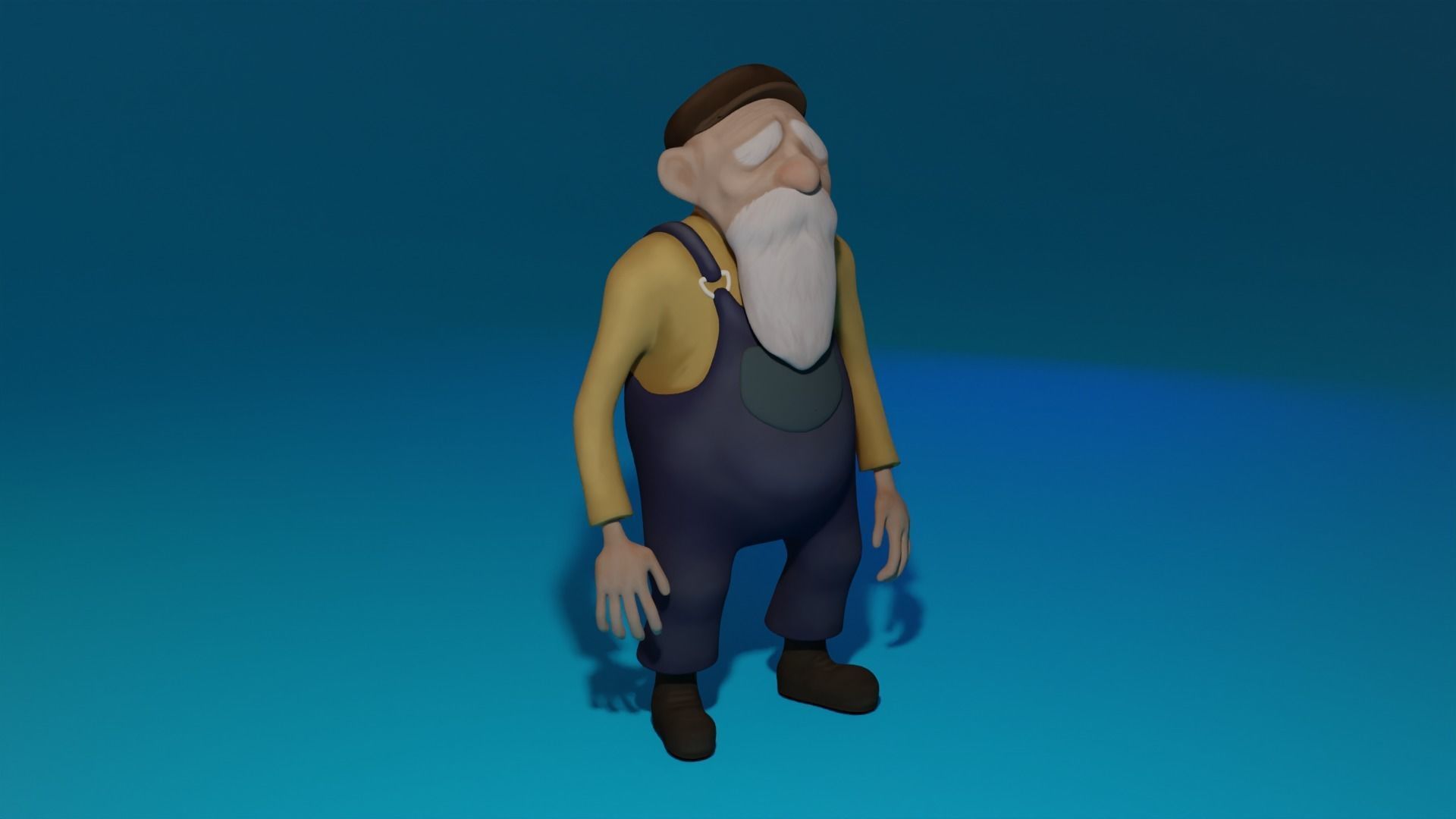 3D model Character Old Man VR / AR / low-poly | CGTrader