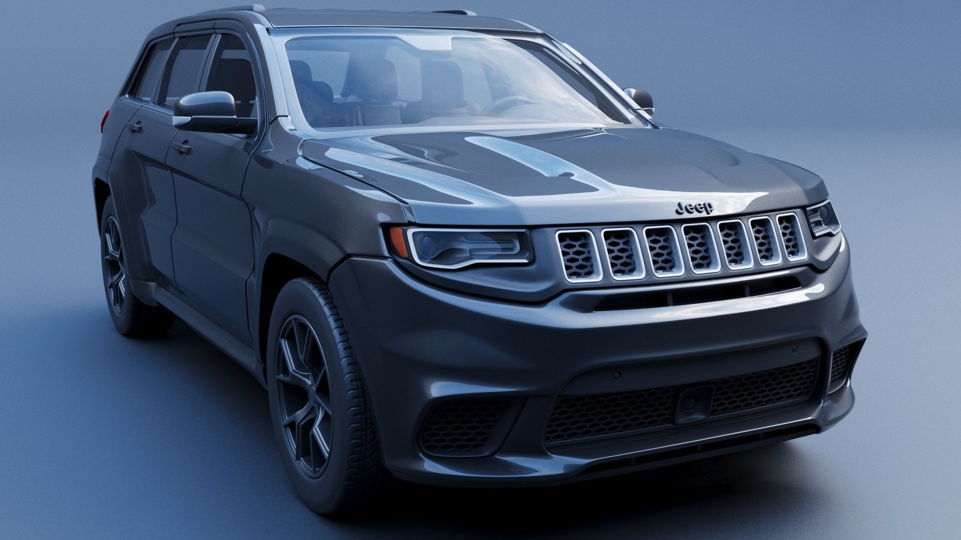 Jeep Grand Cherokee Trackhawk 3D model 3D printable | CGTrader