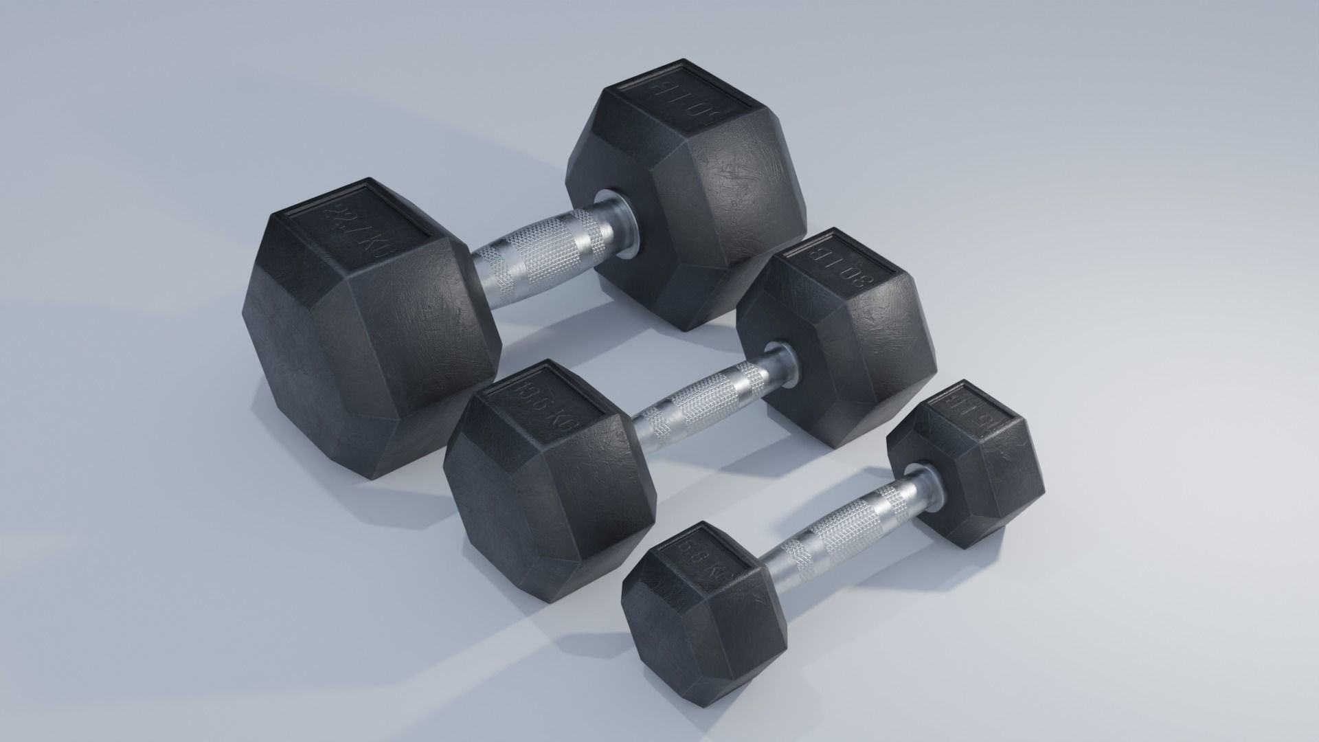3D model Dumbbells 4K and 2K Textures VR / AR / low-poly | CGTrader