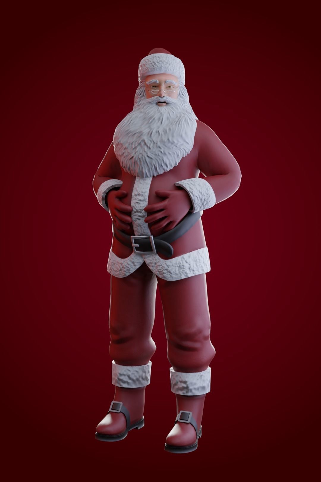 3D model Stylized Santa Claus VR / AR / low-poly | CGTrader