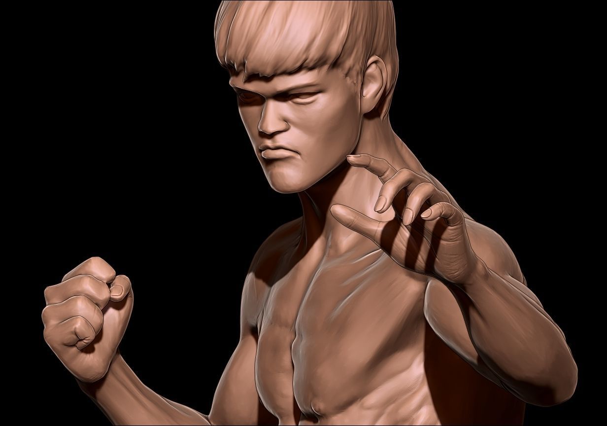 Bruce Lee 3D print 3D model 3D printable | CGTrader