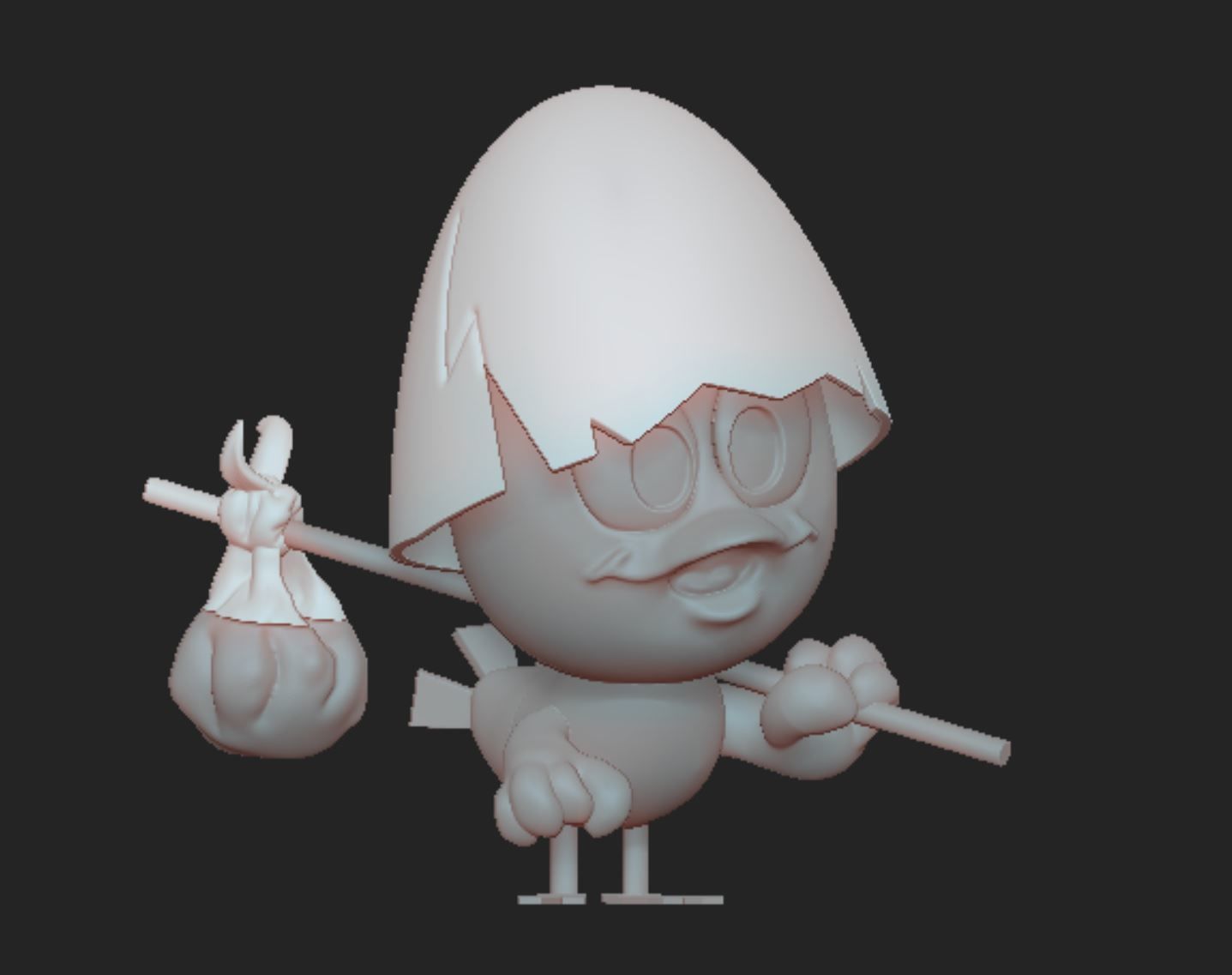 Calimero egg holding stick 3D model 3D printable | CGTrader