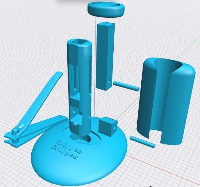 Desktop Clipper Gripper 3D model 3D printable | CGTrader