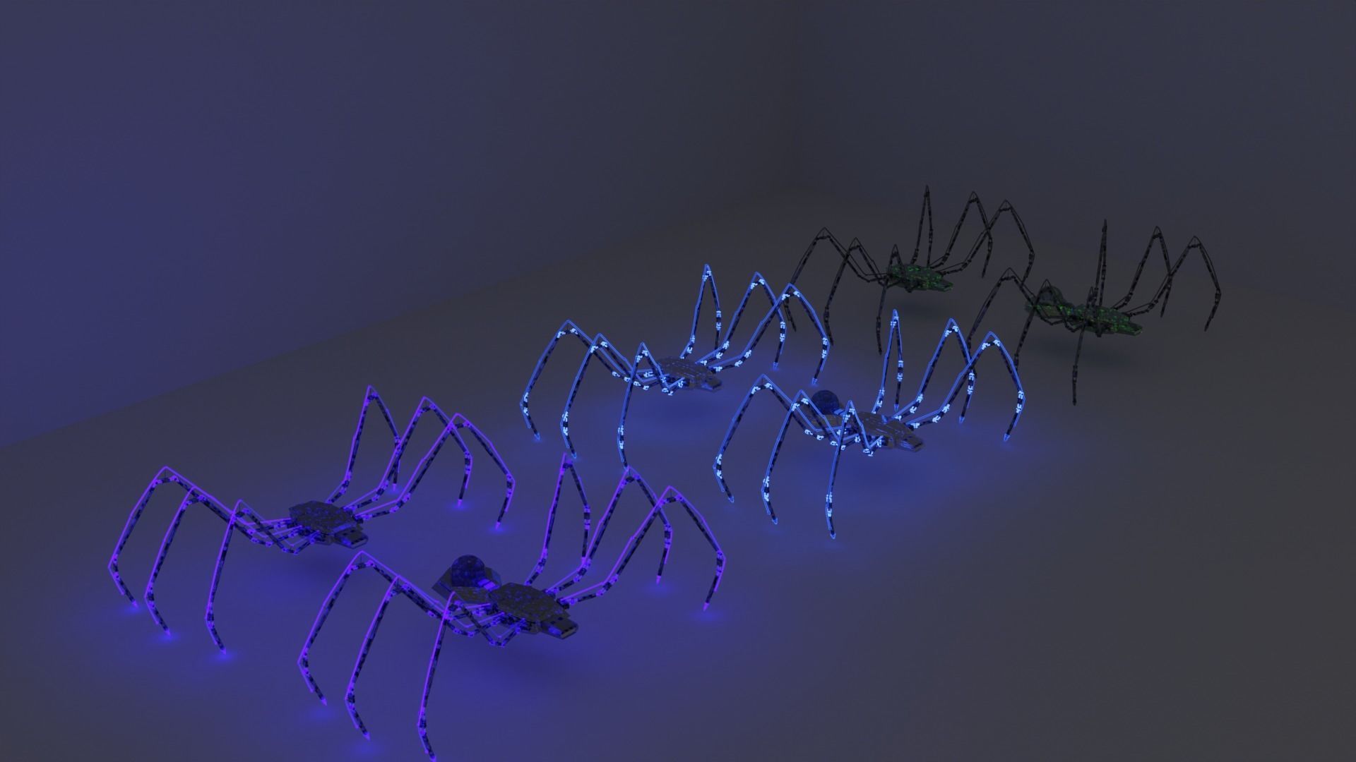 12 usb robot hologram threads and top quality textures free 3D model ...