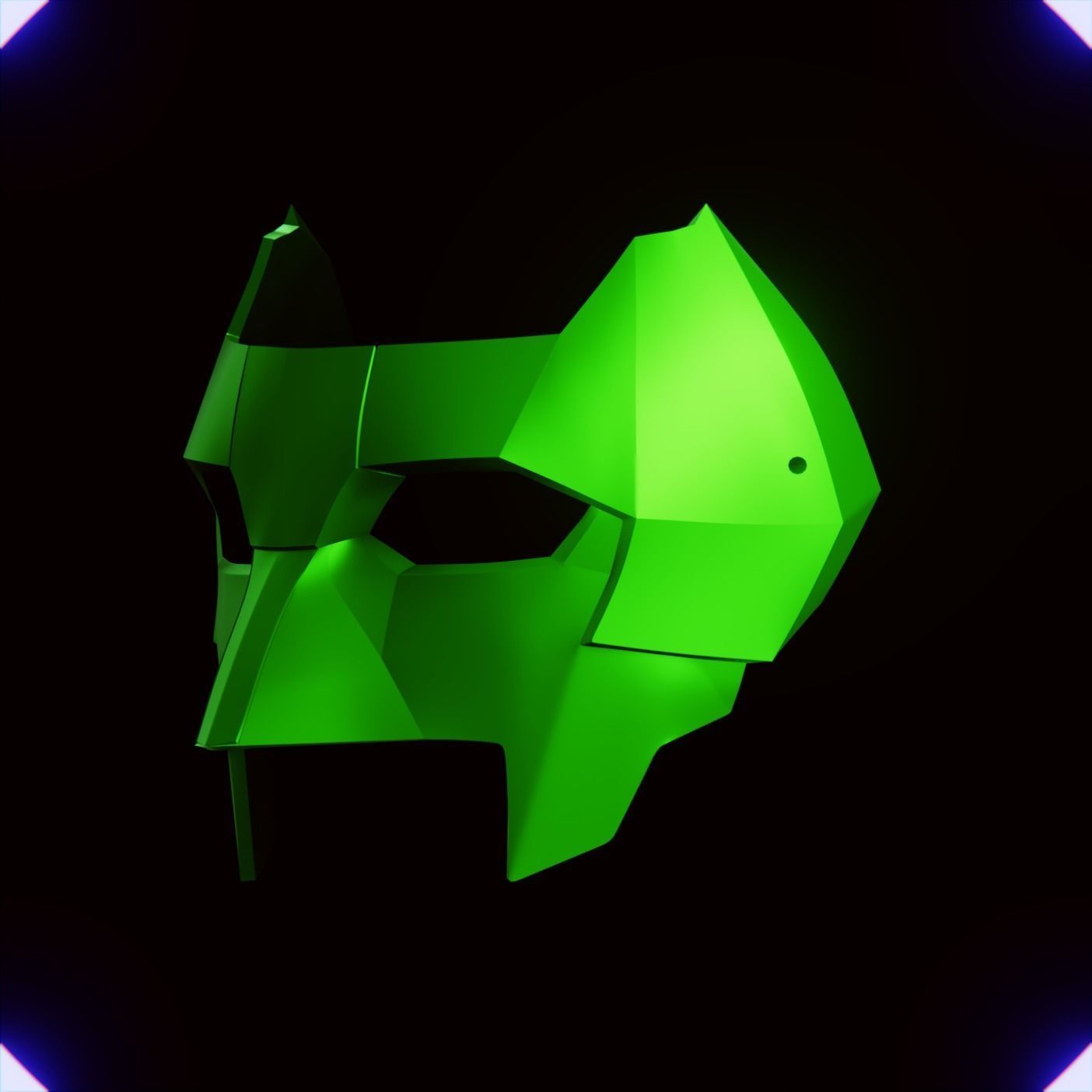 GREEN LANTERN SIMPLE HAL JORDAN MASK 3D model 3D printable | CGTrader