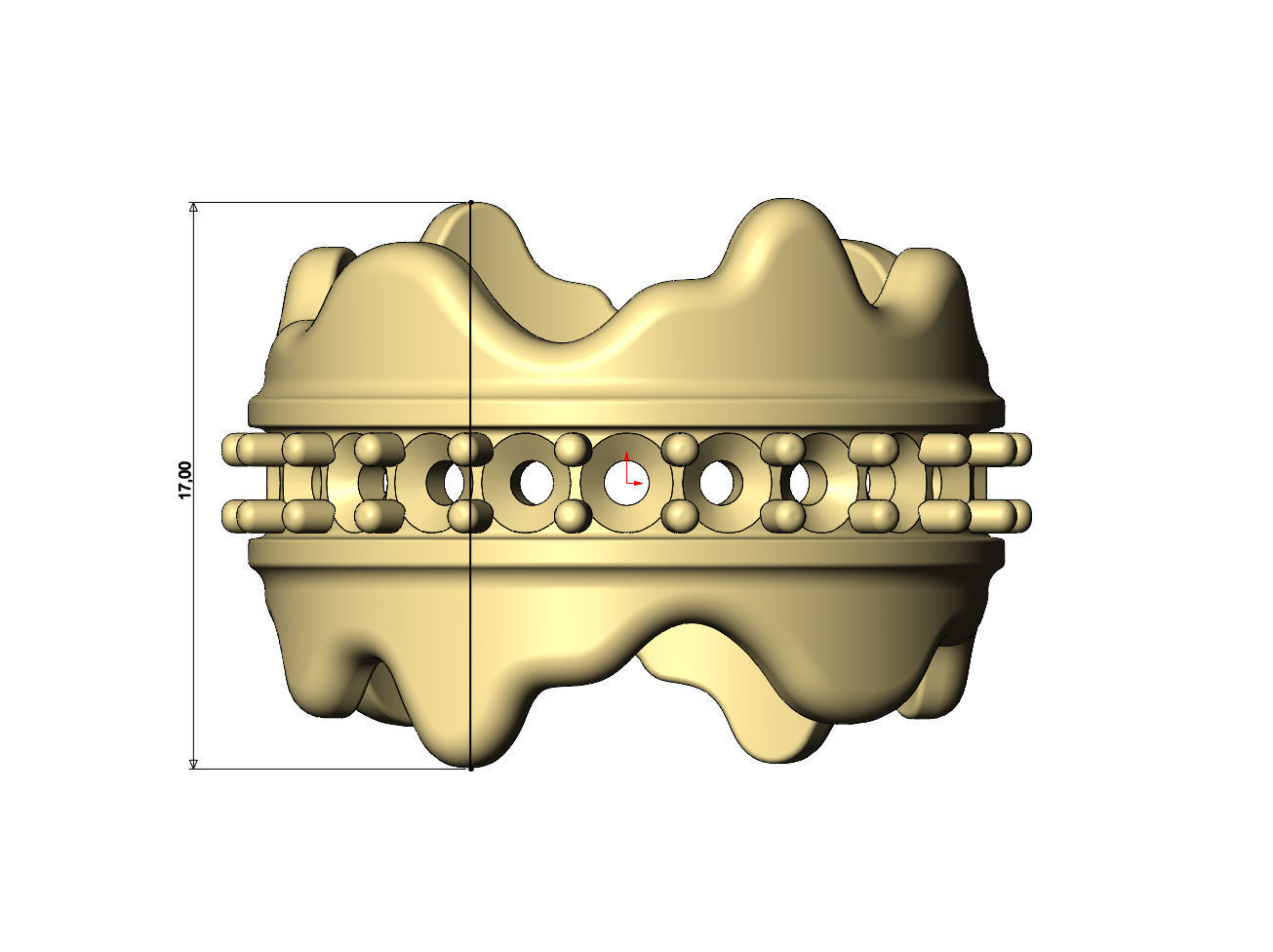 Dripping wide 3mm diamonds eternity band US sizes 7 8 3D model 3D ...