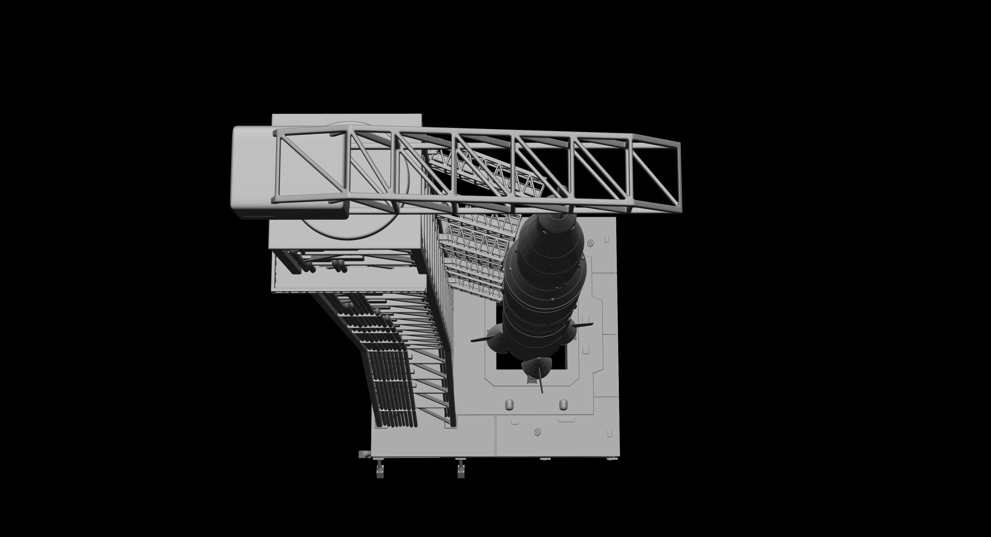 Nasa Saturn V Rocket and Launch Pad 3D model for 3D Printer 3D model 3D printable | CGTrader