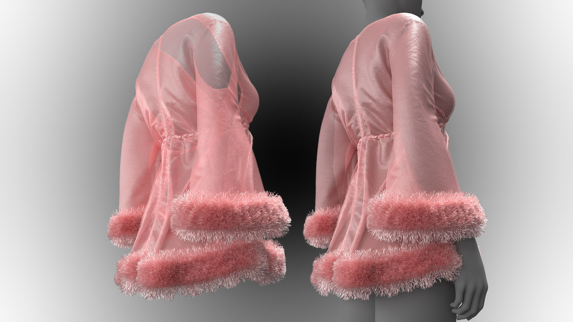 Quartz Pink Babydoll Fitted to Gen8 Body Mesh 3D model | CGTrader