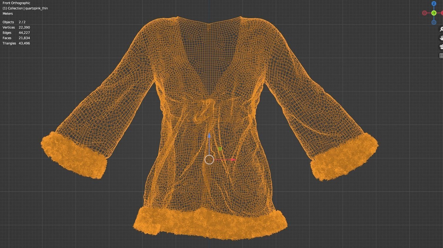 Quartz Pink Babydoll Fitted to Gen8 Body Mesh 3D model | CGTrader