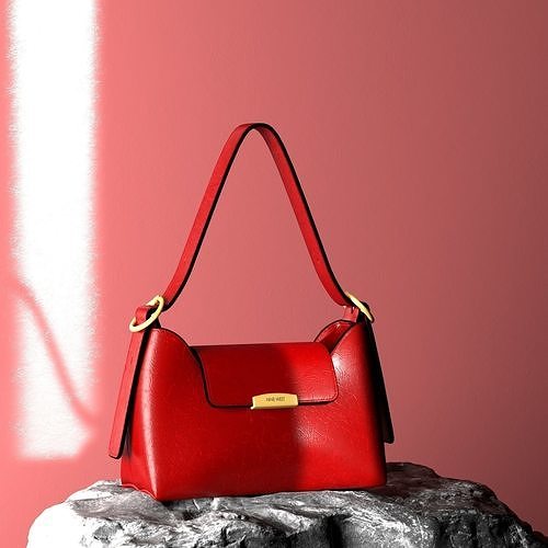 Red bag 3d model with UV and materials 3D model | CGTrader