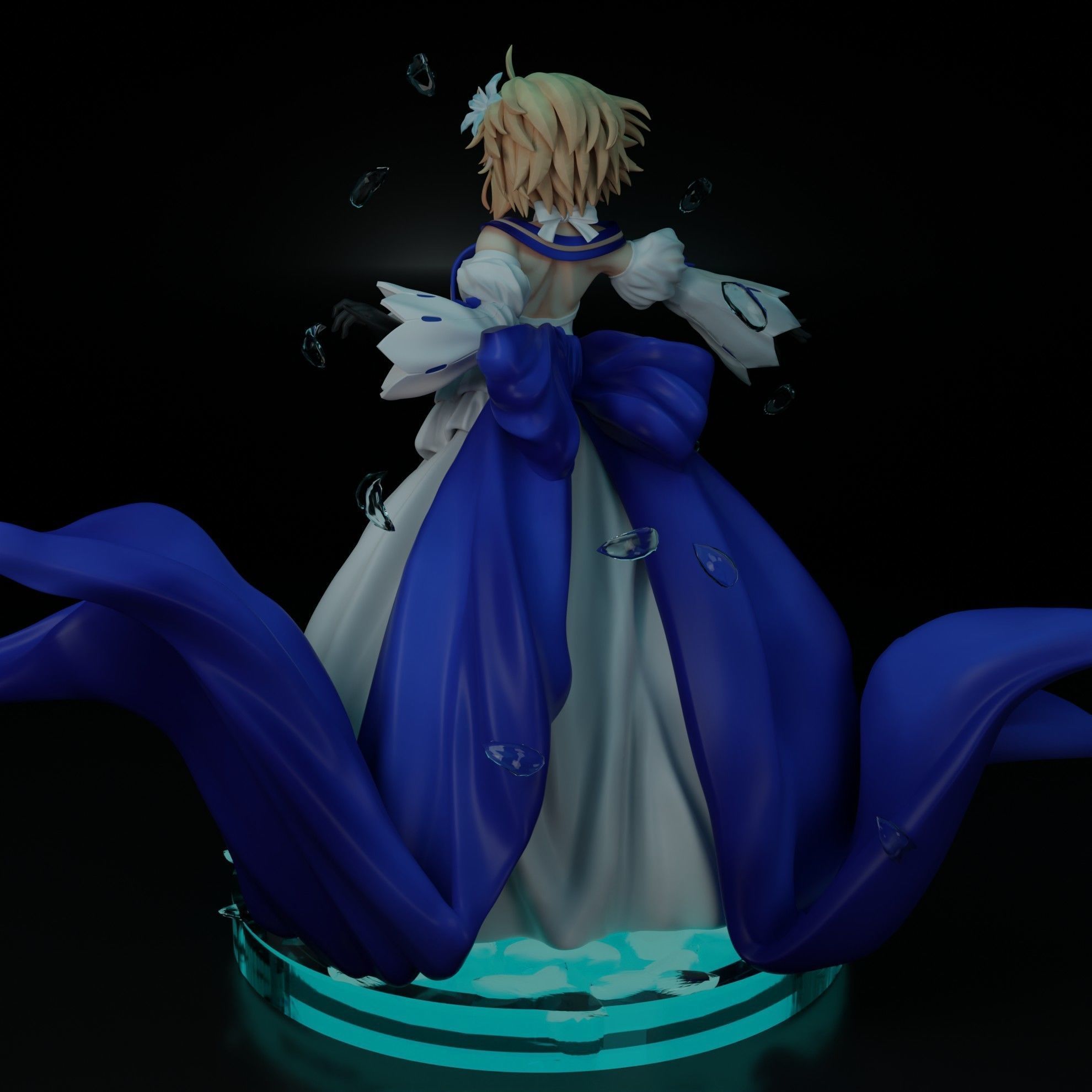 Arcueid Brunestud 3D Printable Model Statue 3D model 3D printable ...