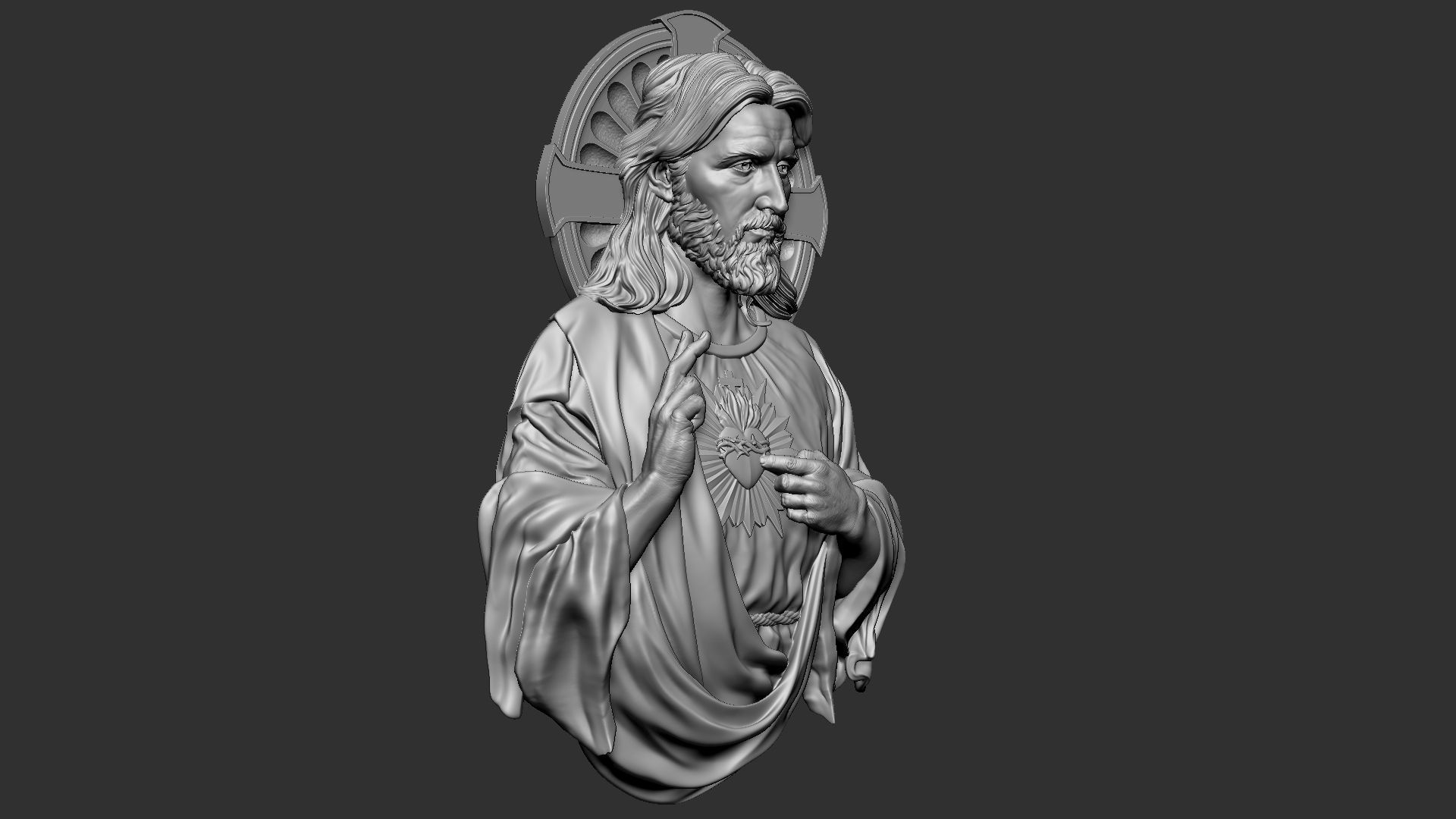 Jesus Relief 03 3D model 3D printable | CGTrader