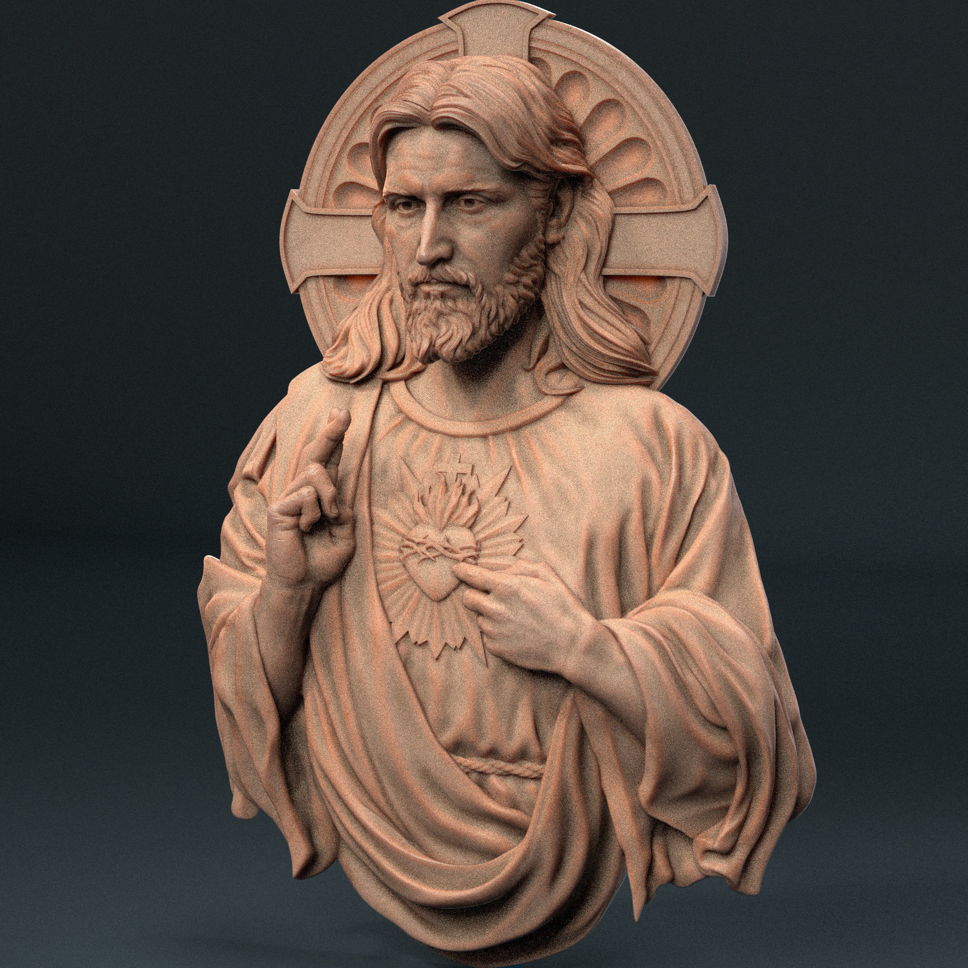 Jesus Relief 03 3D model 3D printable | CGTrader