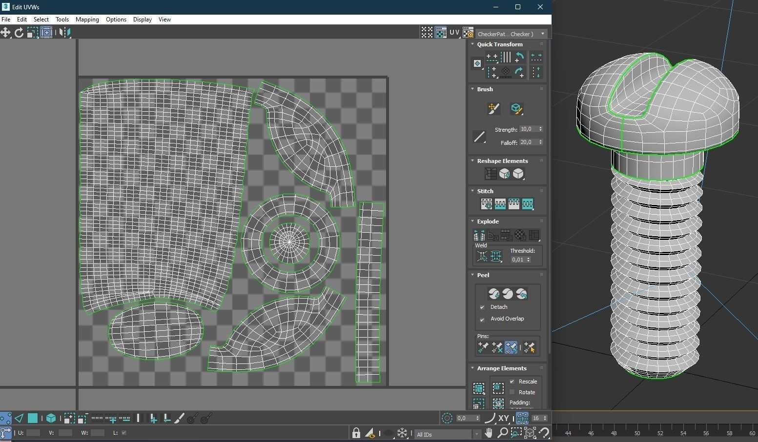Rusted Bolts and Nuts free 3D model | CGTrader