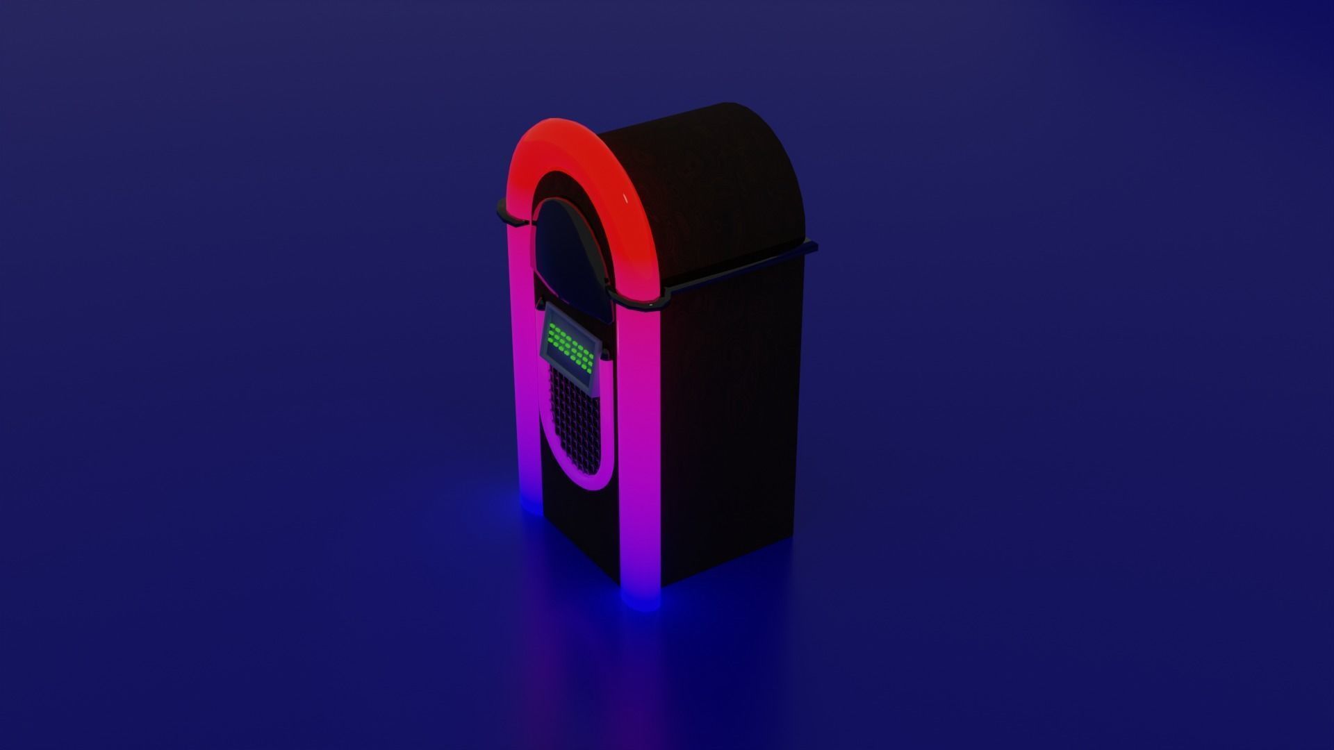 Jukebox neon light free 3D model | CGTrader
