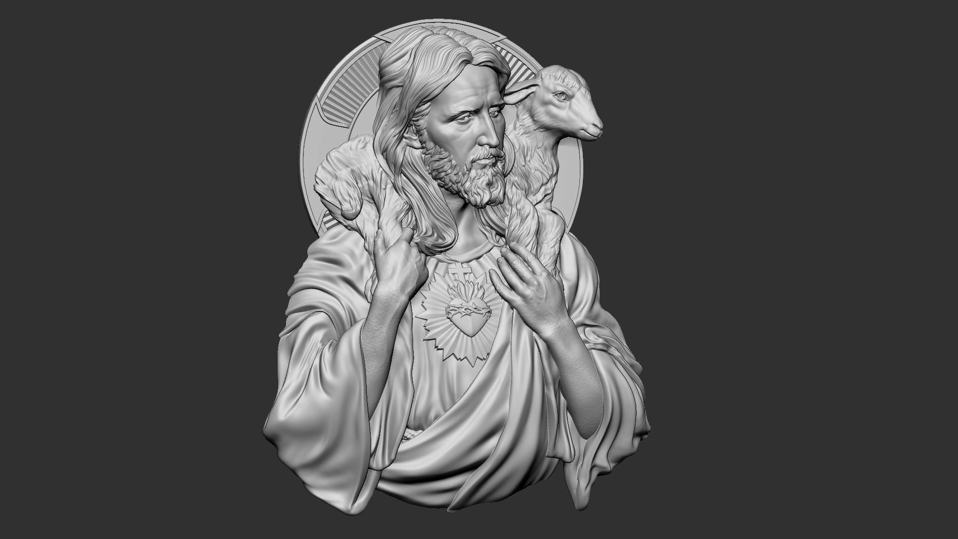 Jesus Relief 04 3D model 3D printable | CGTrader
