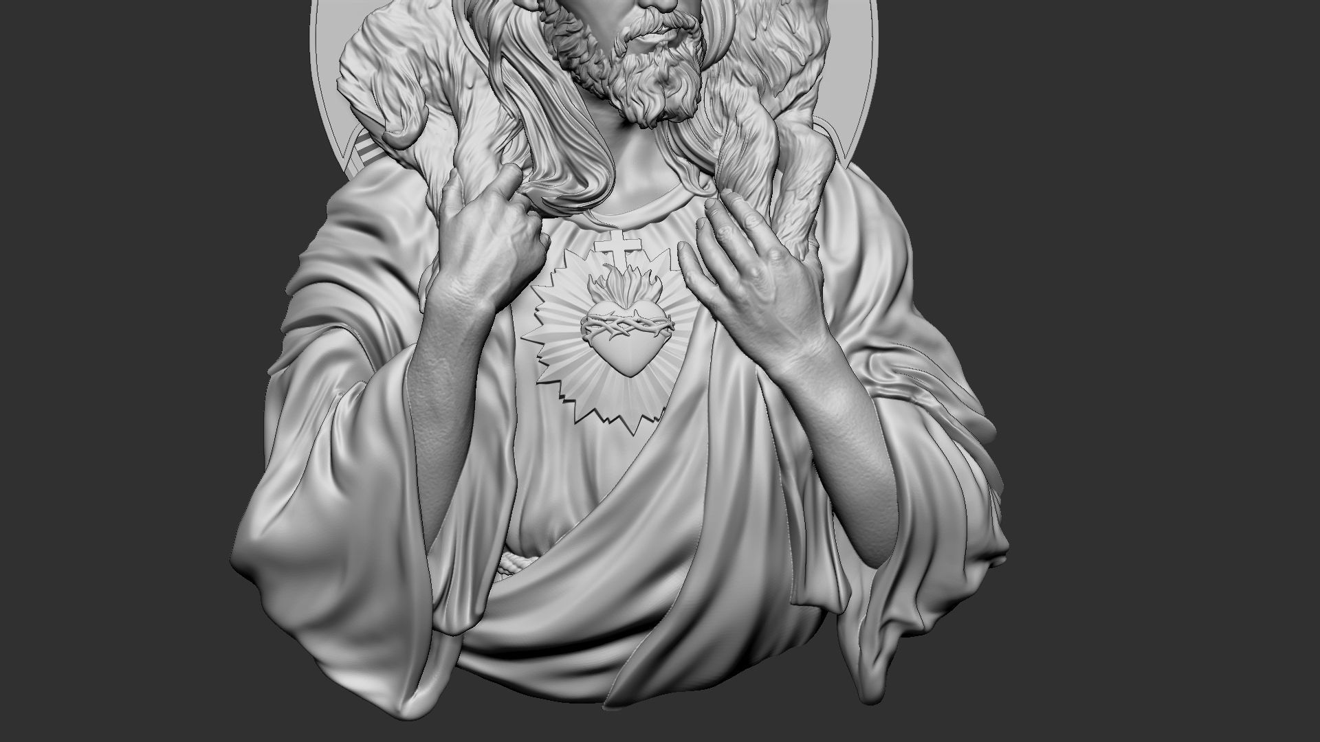 Jesus Relief 04 3D model 3D printable | CGTrader