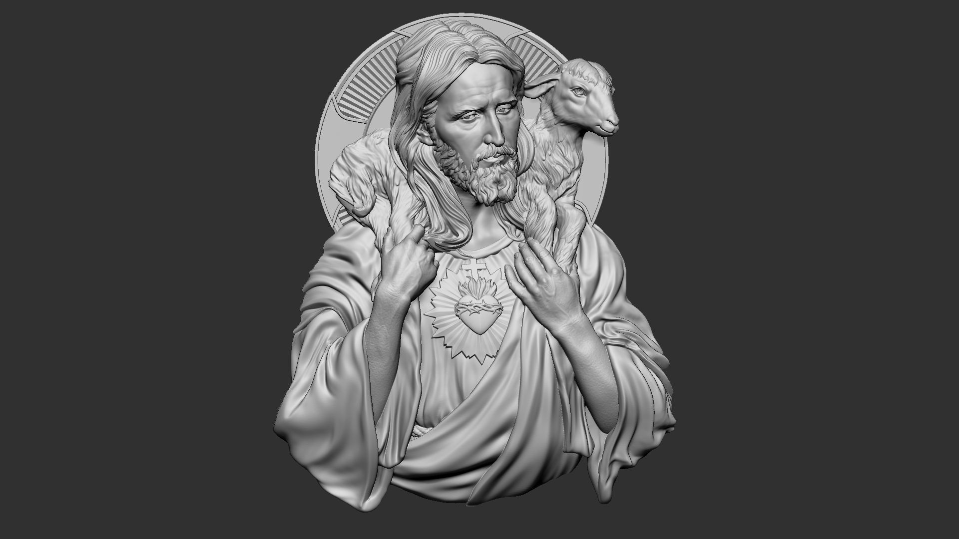 Jesus Relief 04 3D model 3D printable | CGTrader