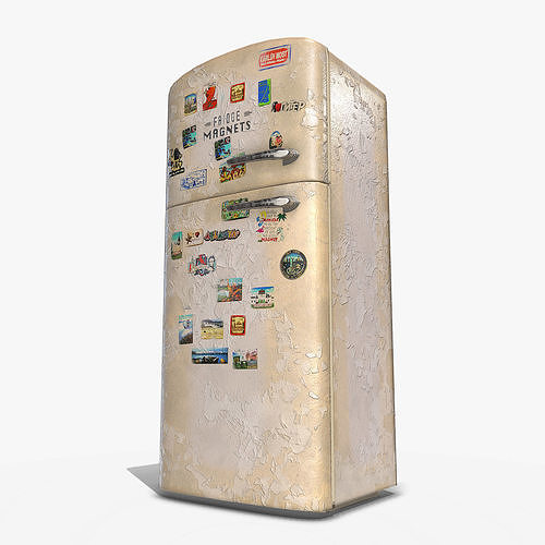 3D model Old Fridge VR / AR / low-poly | CGTrader