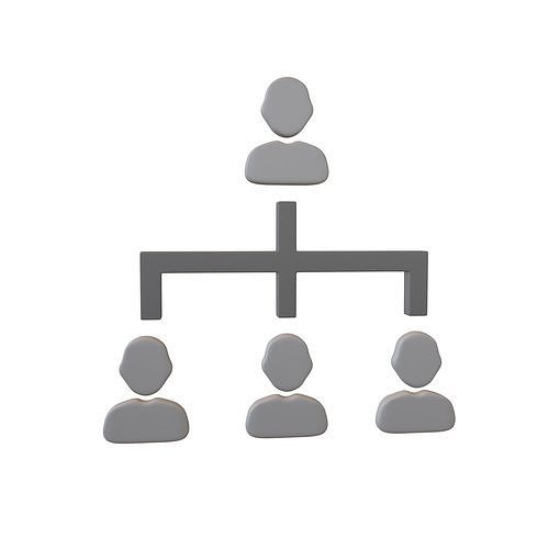 3D model Organization Icon v2 003 VR / AR / low-poly | CGTrader