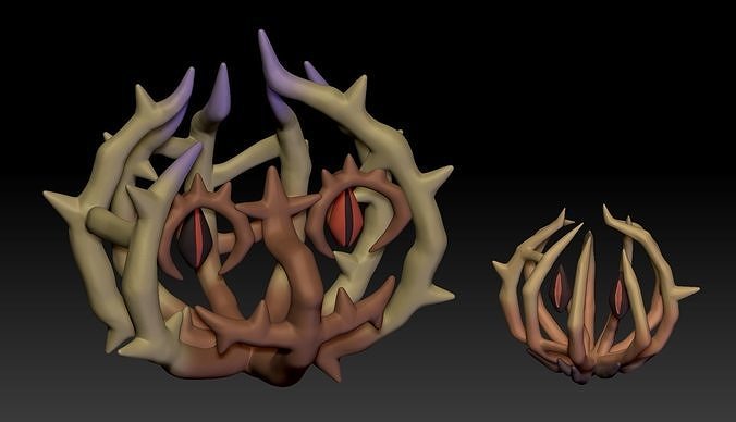 Pokemon Bramblin Brambleghast 3D model 3D printable | CGTrader
