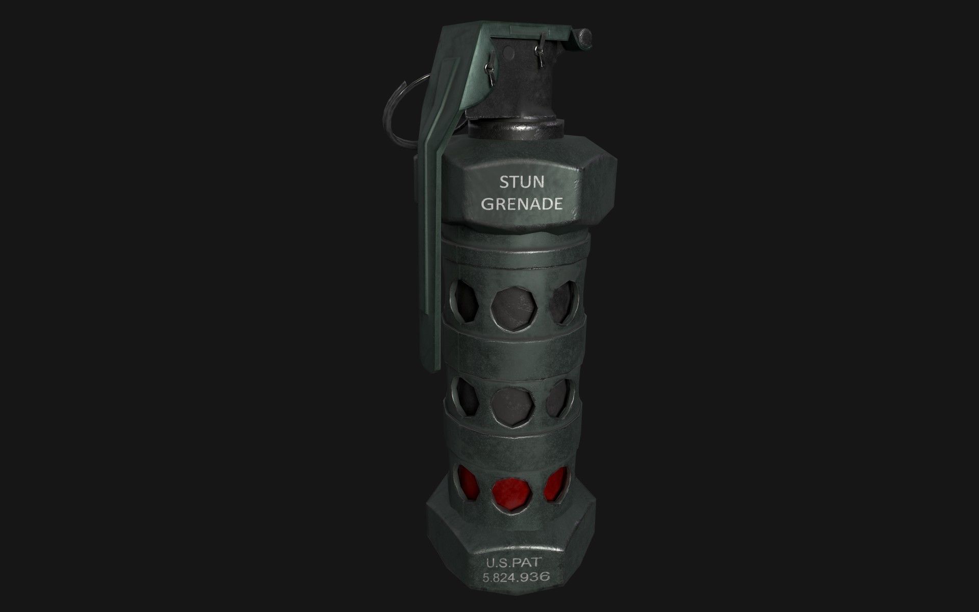Flash M-84 grenade free VR / AR / low-poly 3D model | CGTrader