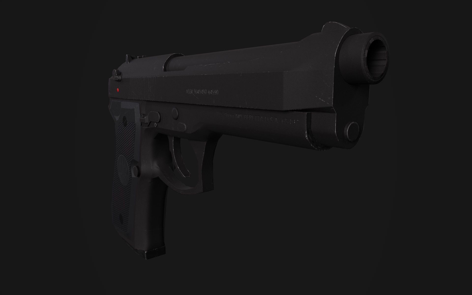 Beretta 9M free VR / AR / low-poly 3D model | CGTrader