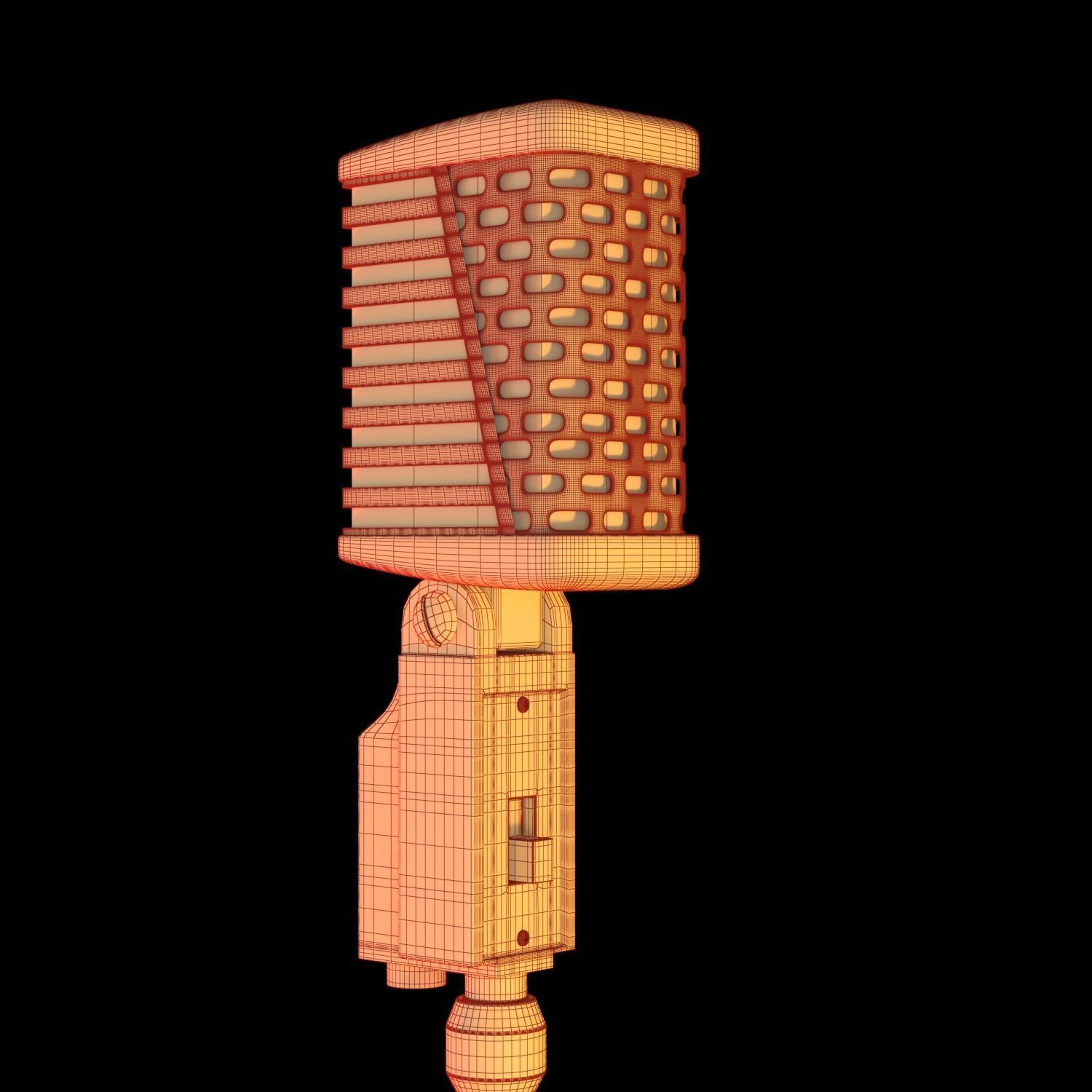 Vintage Microphone Claricon 3D model | CGTrader