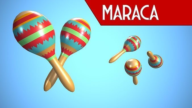 3D model MARACA CARTOON STYLIZED REALISTIC VR / AR / low-poly | CGTrader