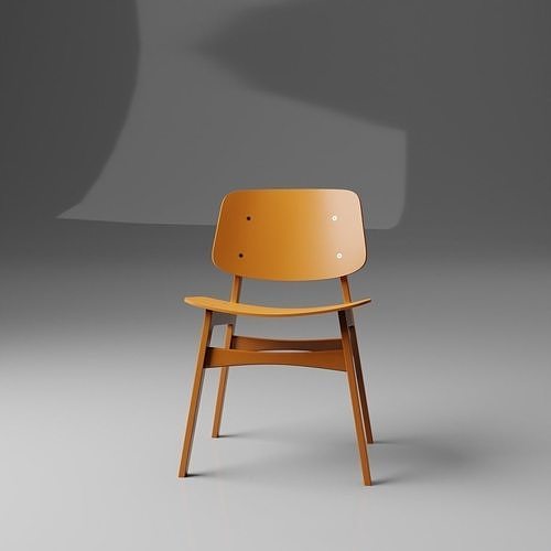 Plastic chair free 3D model | CGTrader