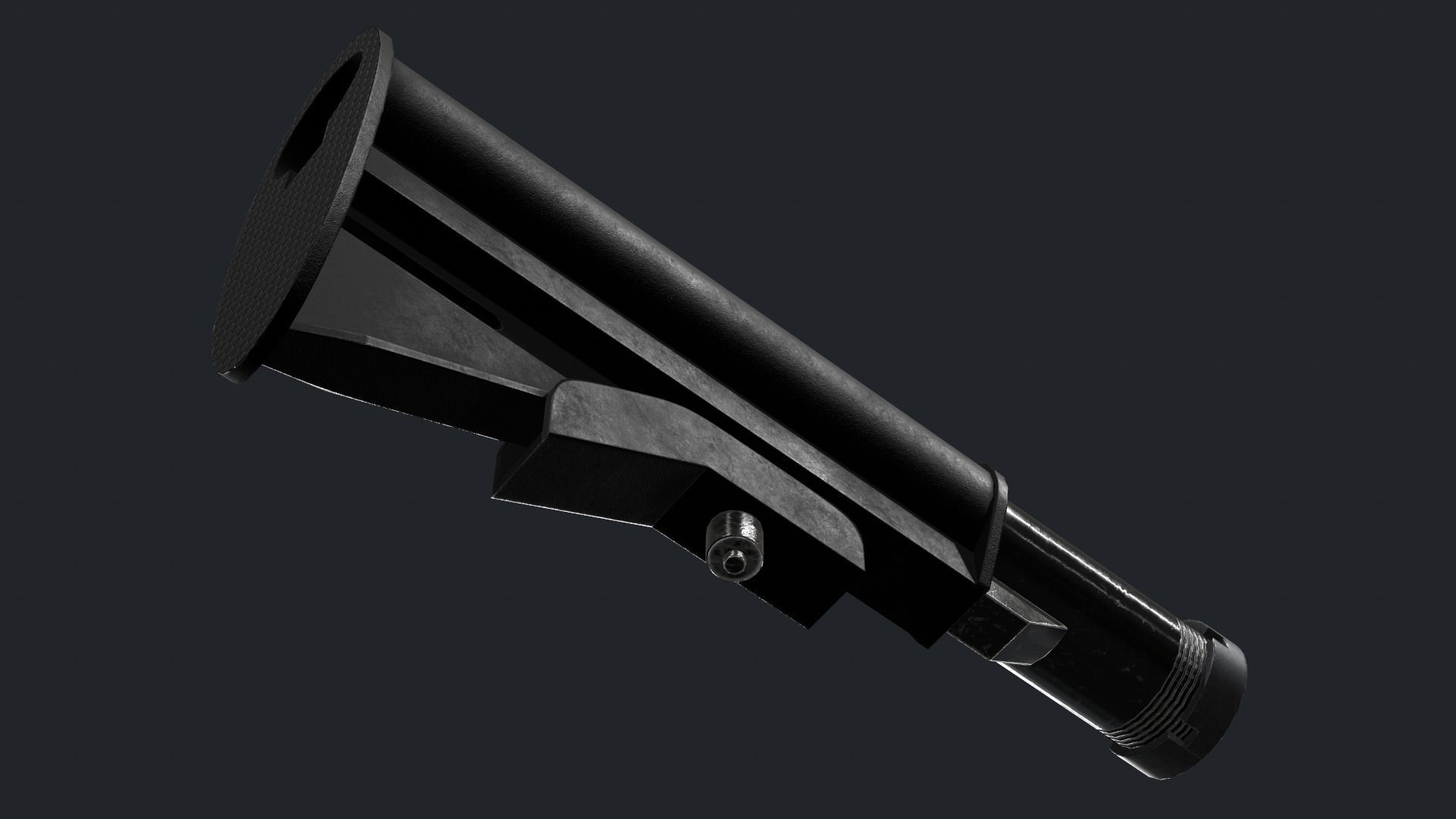 3D model AR Buttstock Standard AR-15 rifle collapsible crane stock VR ...