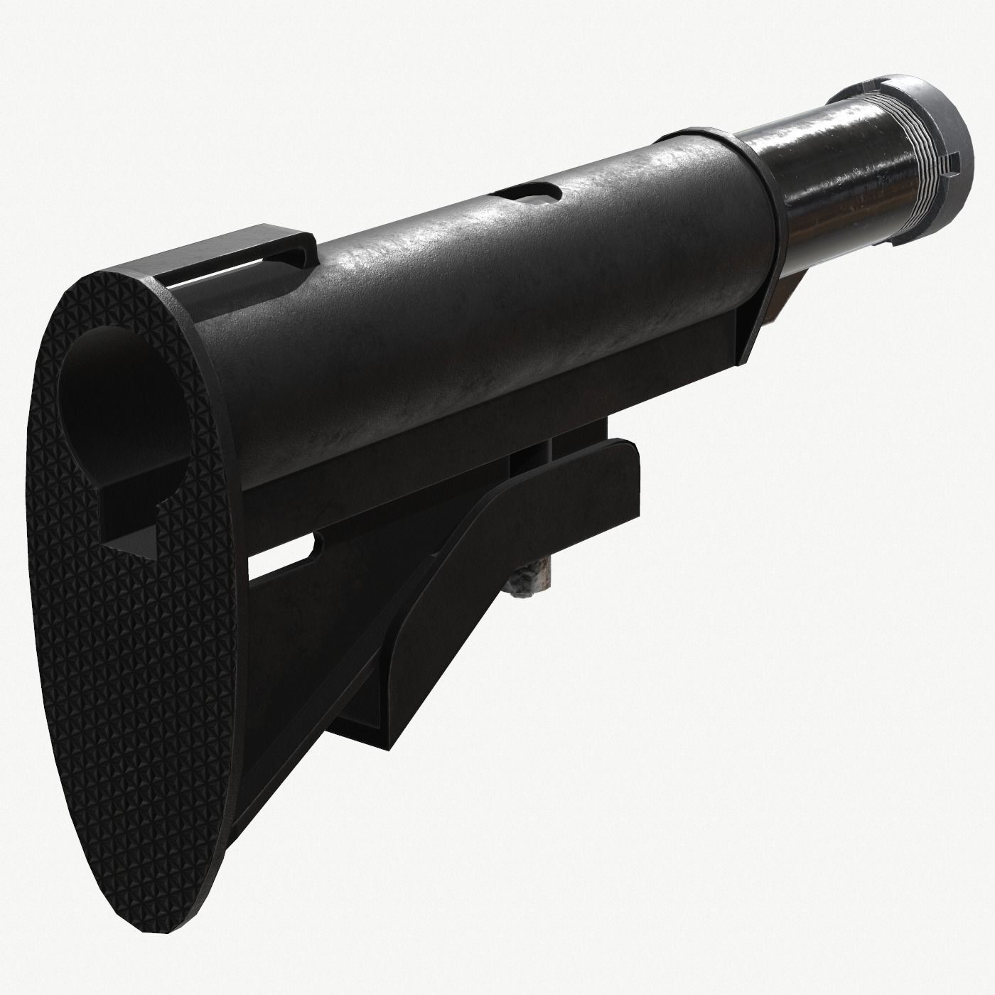 3D model AR Buttstock Standard AR-15 rifle collapsible crane stock VR ...