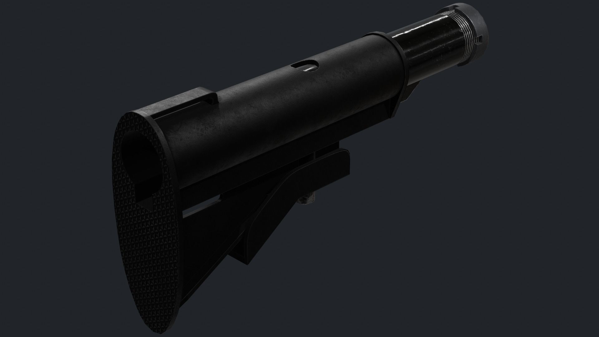 3D model AR Buttstock Standard AR-15 rifle collapsible crane stock VR ...