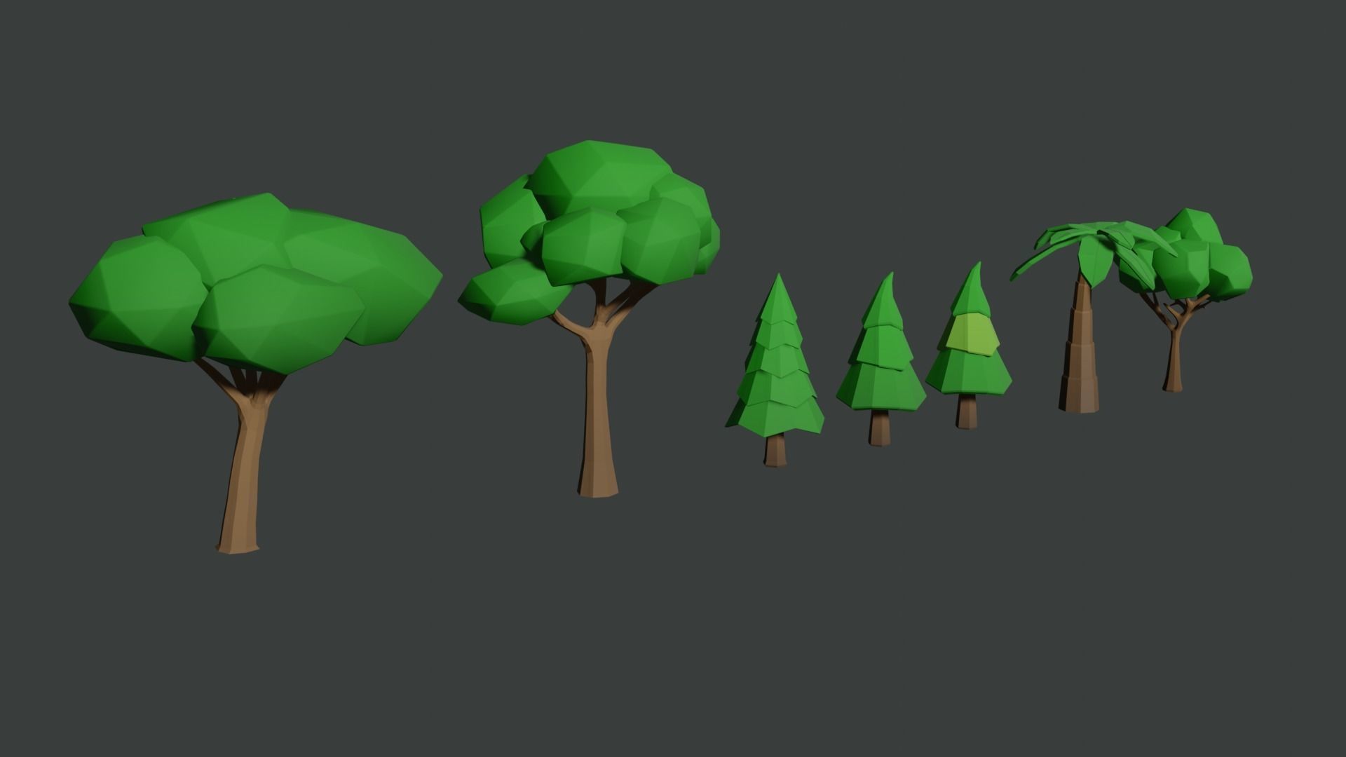 3D model Low Poly Nature Assets VR / AR / low-poly | CGTrader