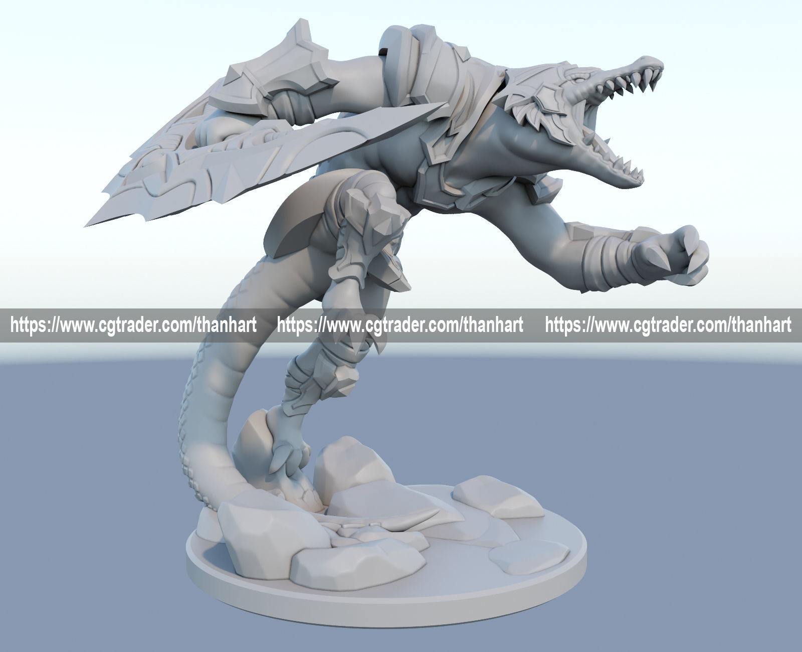 renekton 3D print model from League of Legends 3D model 3D printable ...