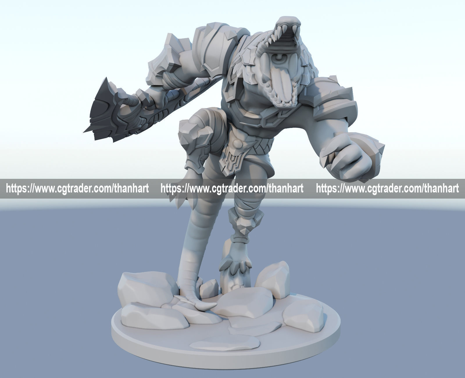 renekton 3D print model from League of Legends 3D model 3D printable ...