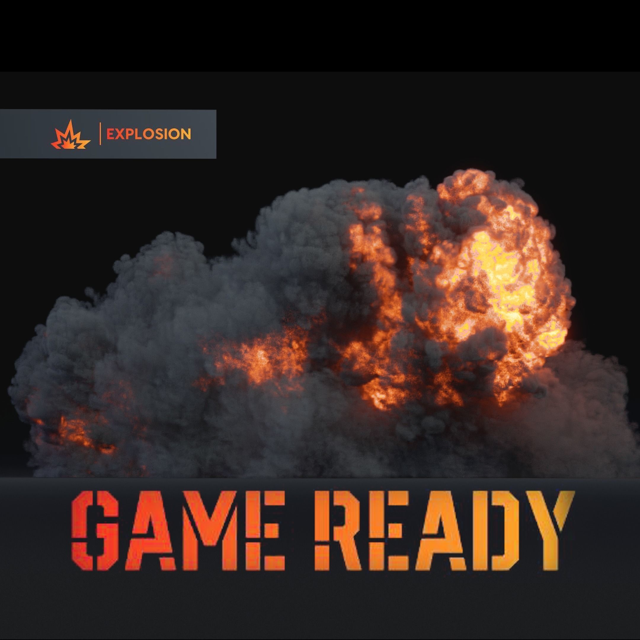 3D model Game Ready 3D Explosion fireball VR / AR / low-poly | CGTrader