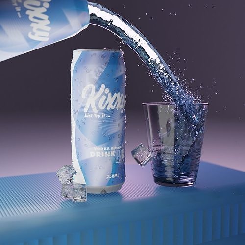 splash can of kool-aid being poured into glass 3D model | CGTrader