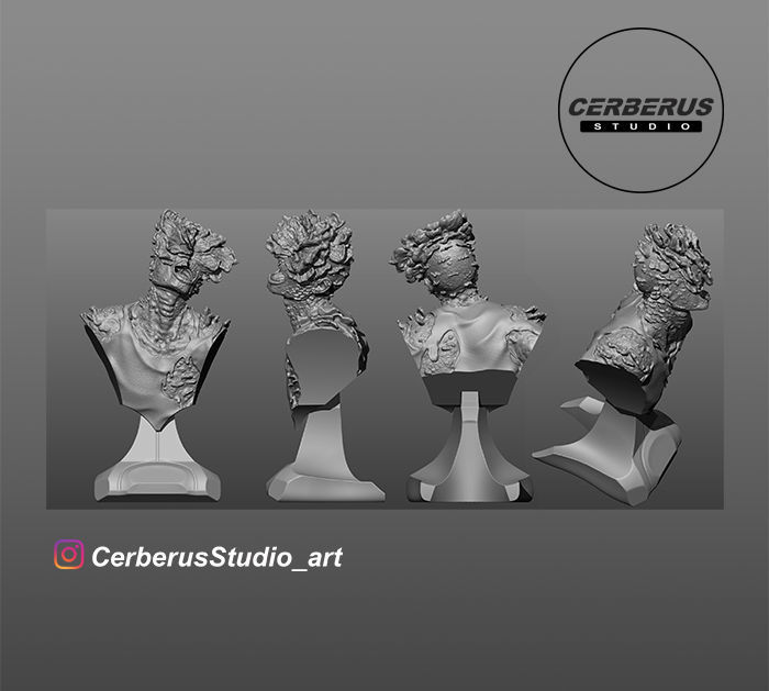 THE LAST OF US - CLICKER-BUST-MALE 3D model 3D printable | CGTrader