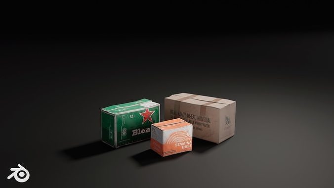3D model Cardboard Boxes - PBR Game Ready VR / AR / low-poly | CGTrader