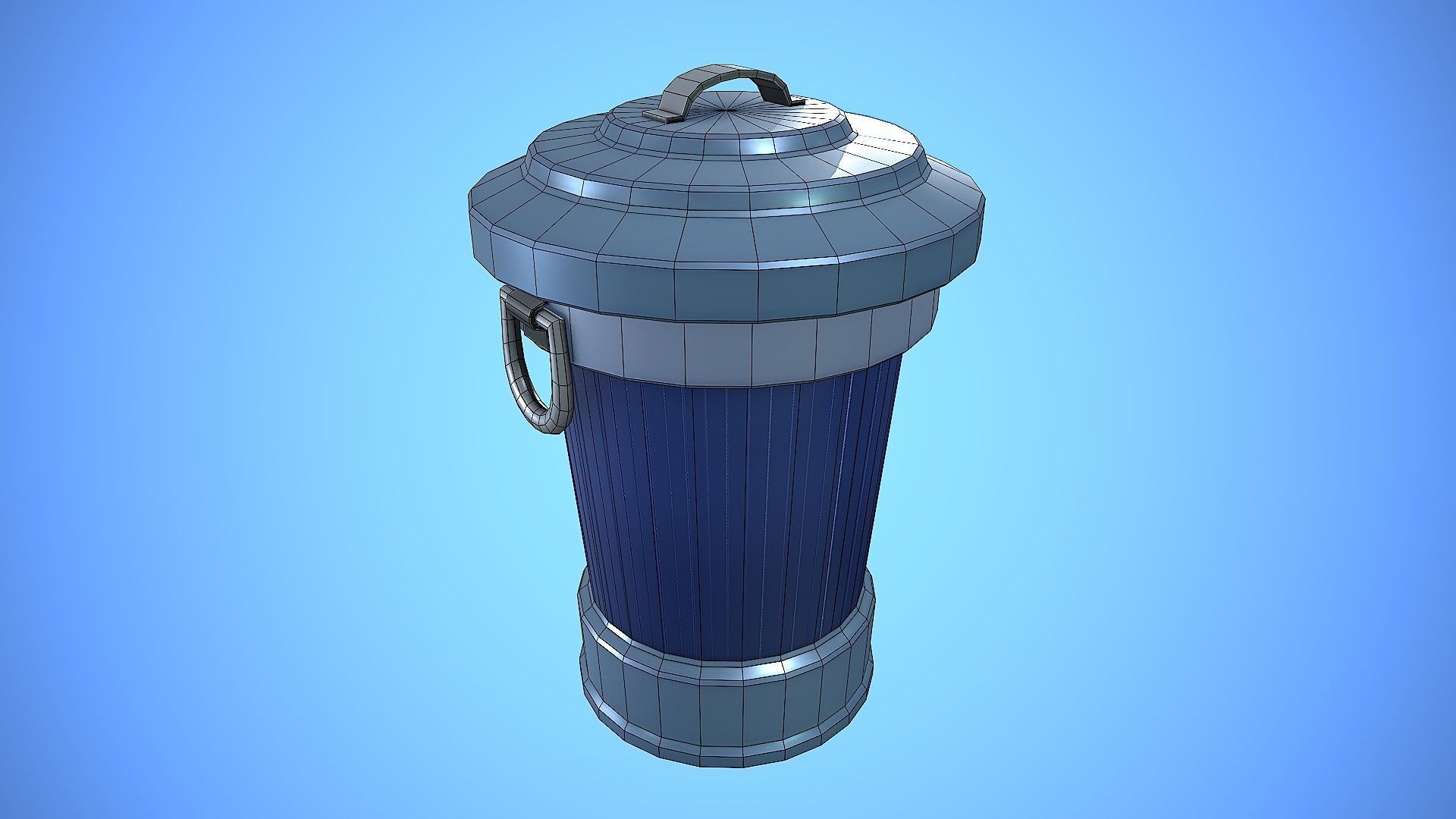 3D model TRASH CAN CARTOON STYLIZED VR / AR / low-poly | CGTrader