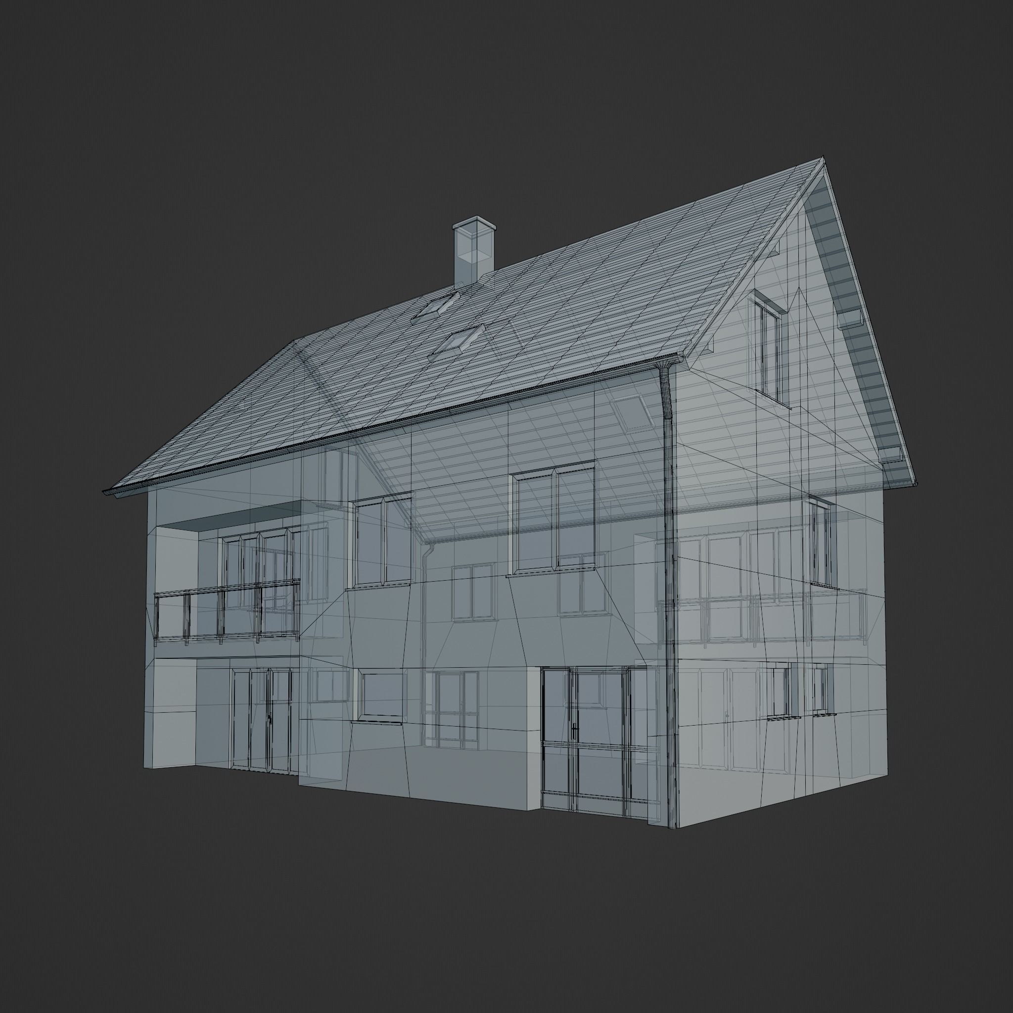 3D model House realistic VR / AR / low-poly | CGTrader