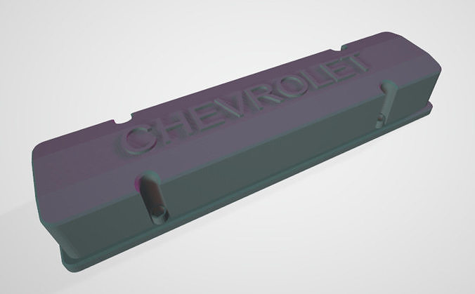 24th 25th Scale SBC Valve Covers 3D model 3D printable | CGTrader