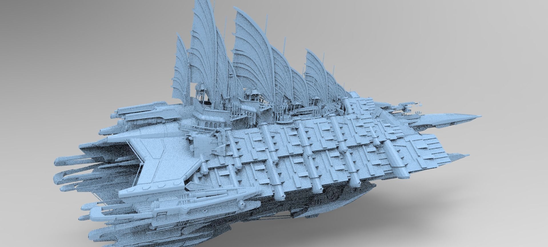 Desert Sail Barge Grand 3D model | CGTrader